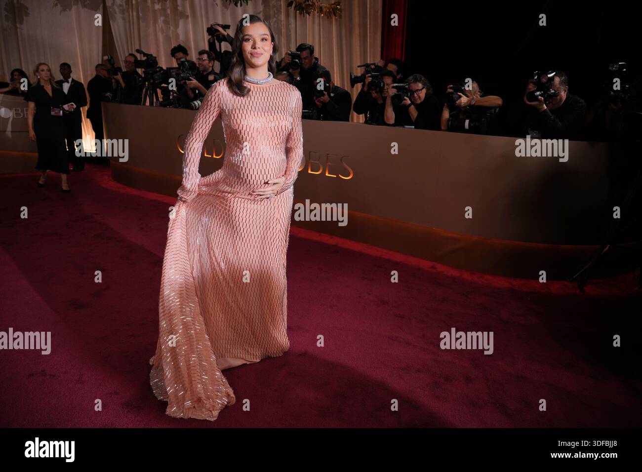 Hailee Steinfeld arrives at the 83rd Golden Globes on Sunday, Jan. 11 ...