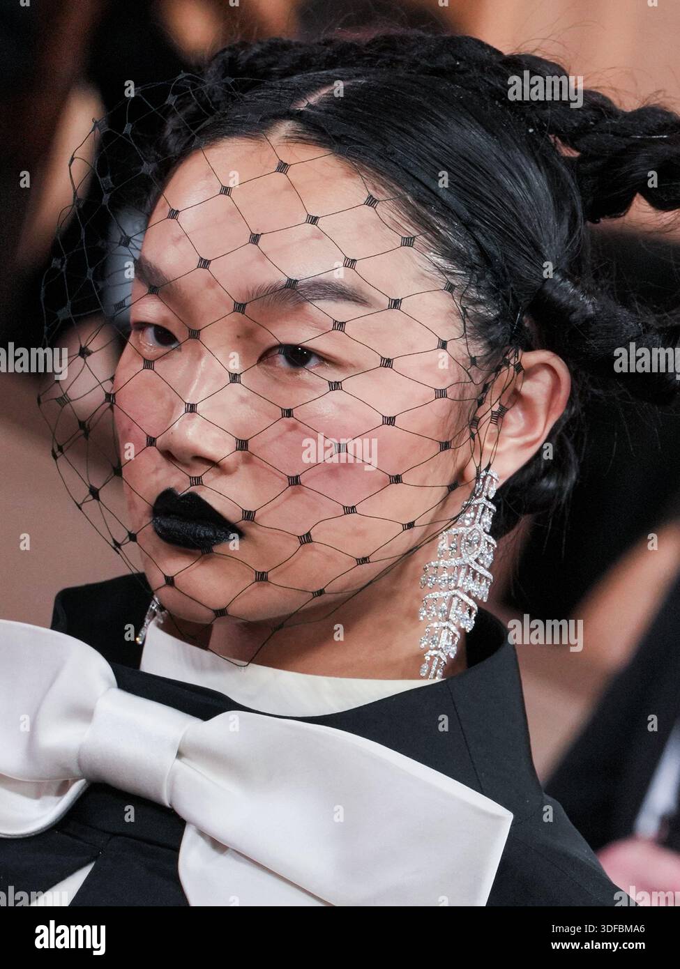 Audrey Nuna walking on the red carpet at The 83rd Annual Golden Globe ...