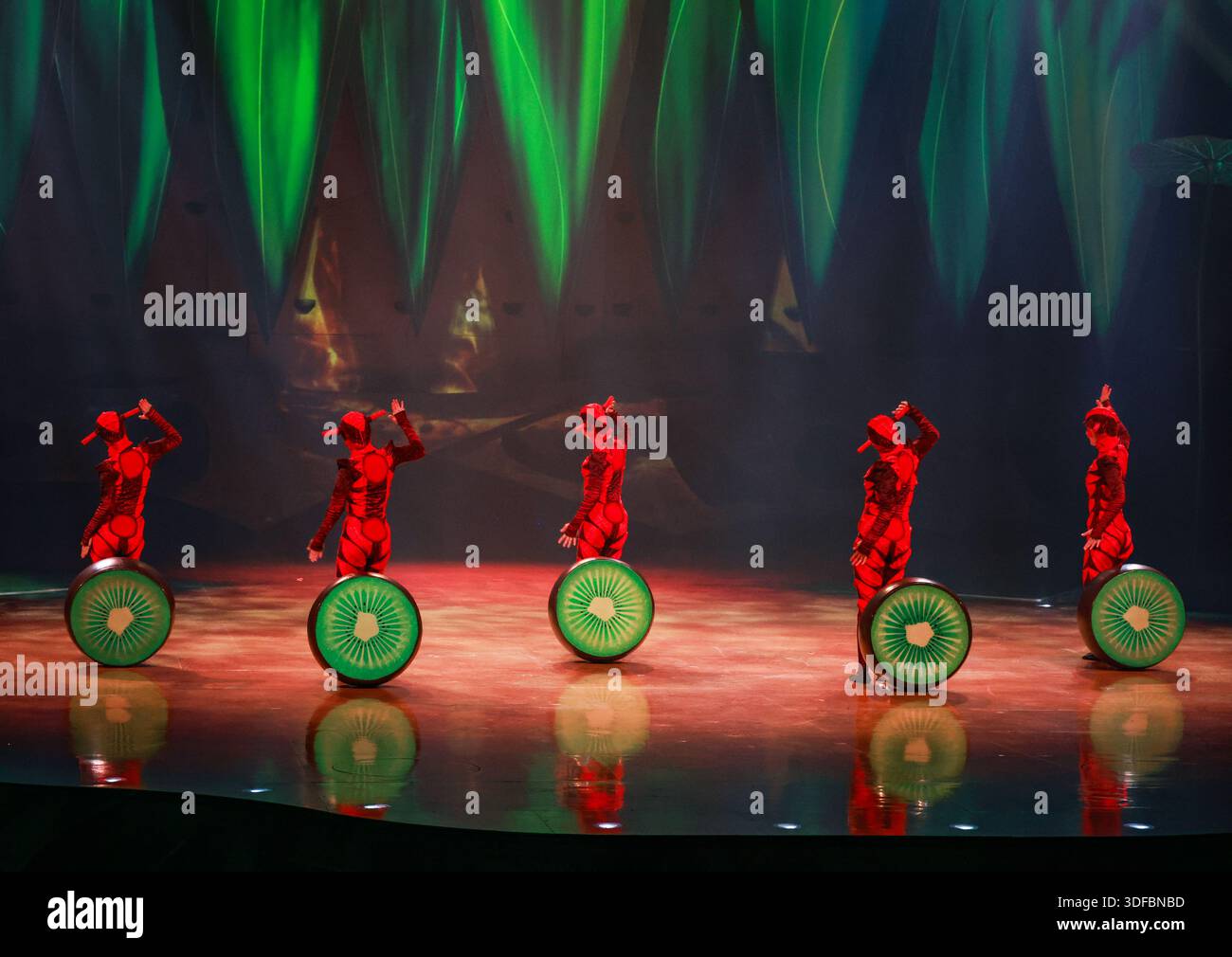 Performers on stage during a dress rehearsal at the Royal Albert Hall ...