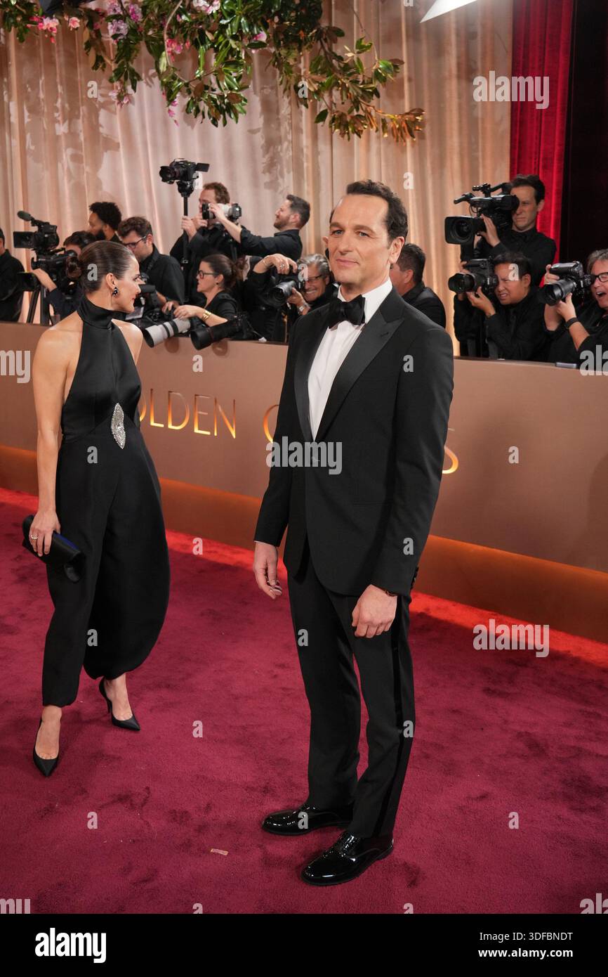 Keri Russell, left, and Matthew Rhys arrive at the 83rd Golden Globes ...