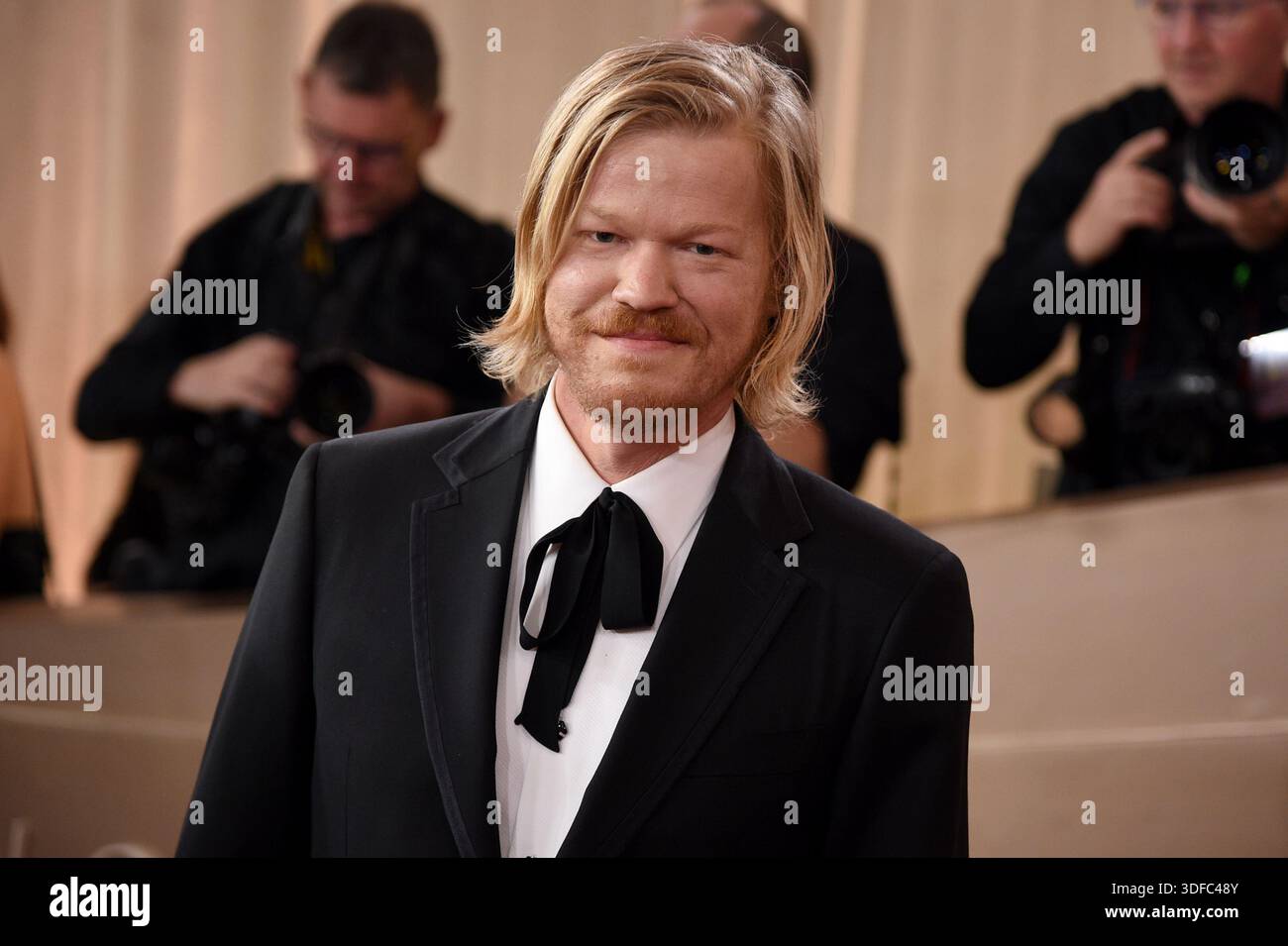Jesse Plemons arrives at the 83rd Golden Globes on Sunday, Jan. 11 ...