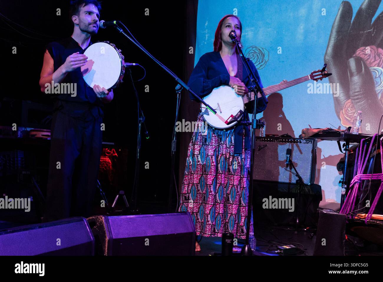 Silkroad Ensemble performs with leader Rhiannon Giddens on banjo and ...
