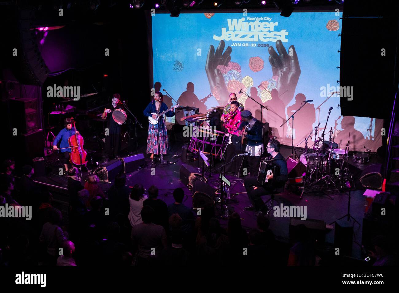 Silkroad Ensemble performs with leader Rhiannon Giddens on banjo and ...