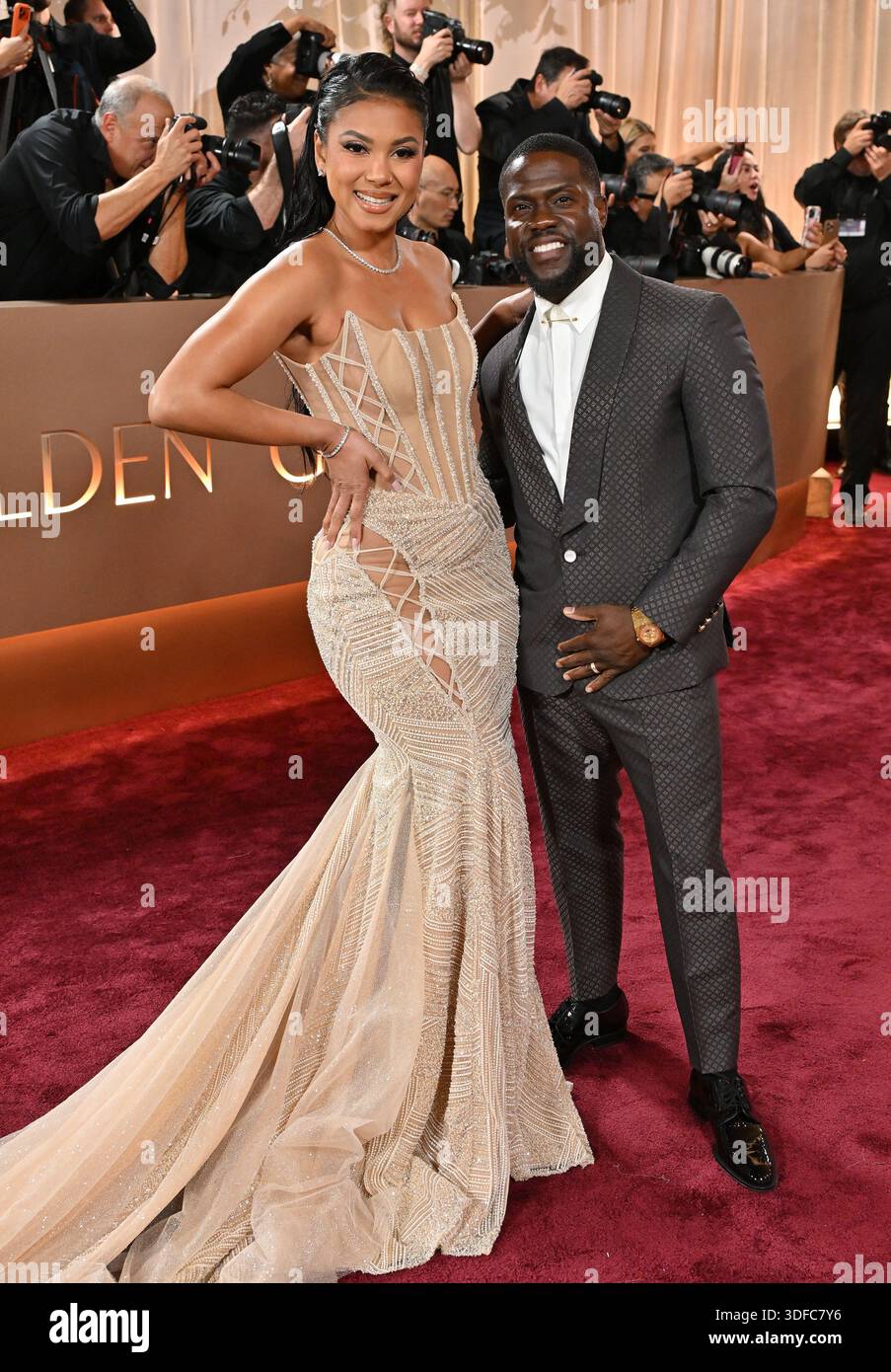 Beverly Hills, USA. 11th Jan, 2026. Eniko Parrish and Kevin Hart ...