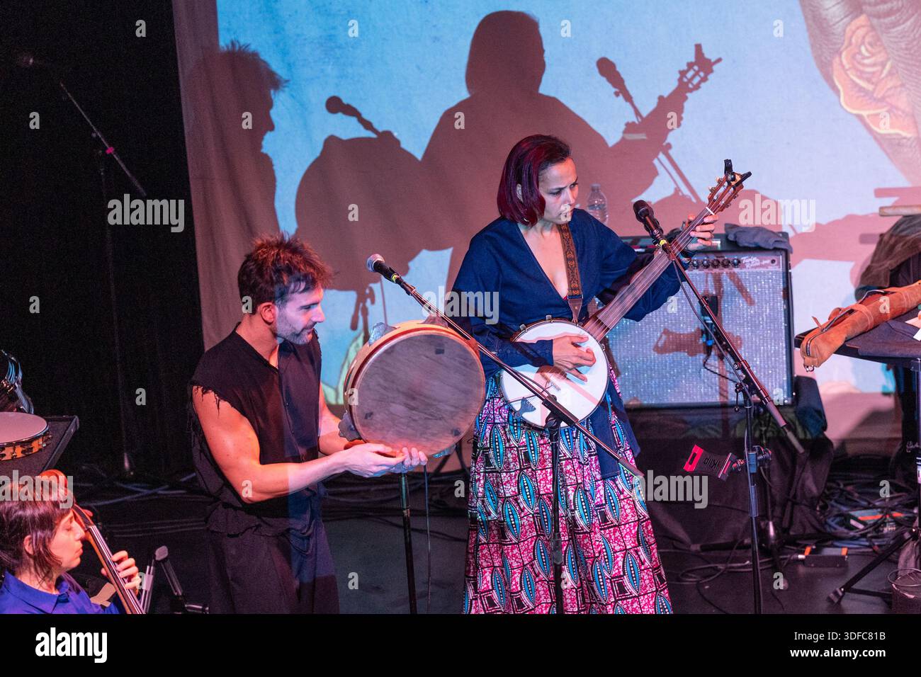 Silkroad Ensemble performs with leader Rhiannon Giddens on banjo and ...