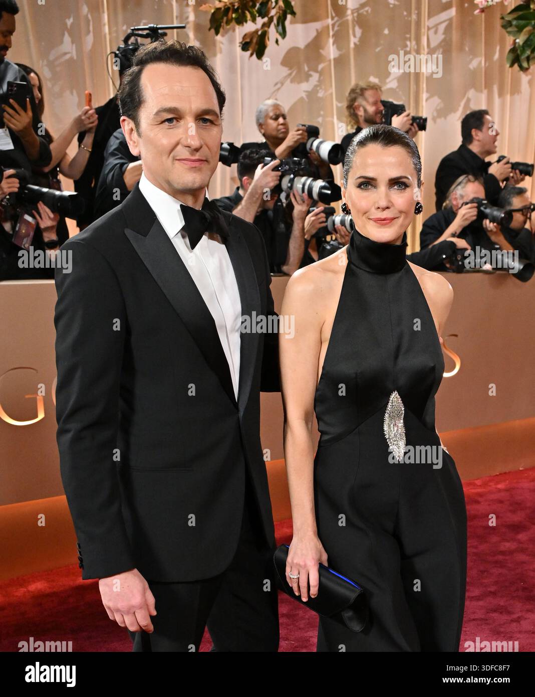 Beverly Hills, USA. 11th Jan, 2026. Matthew Rhys and Keri Russell ...
