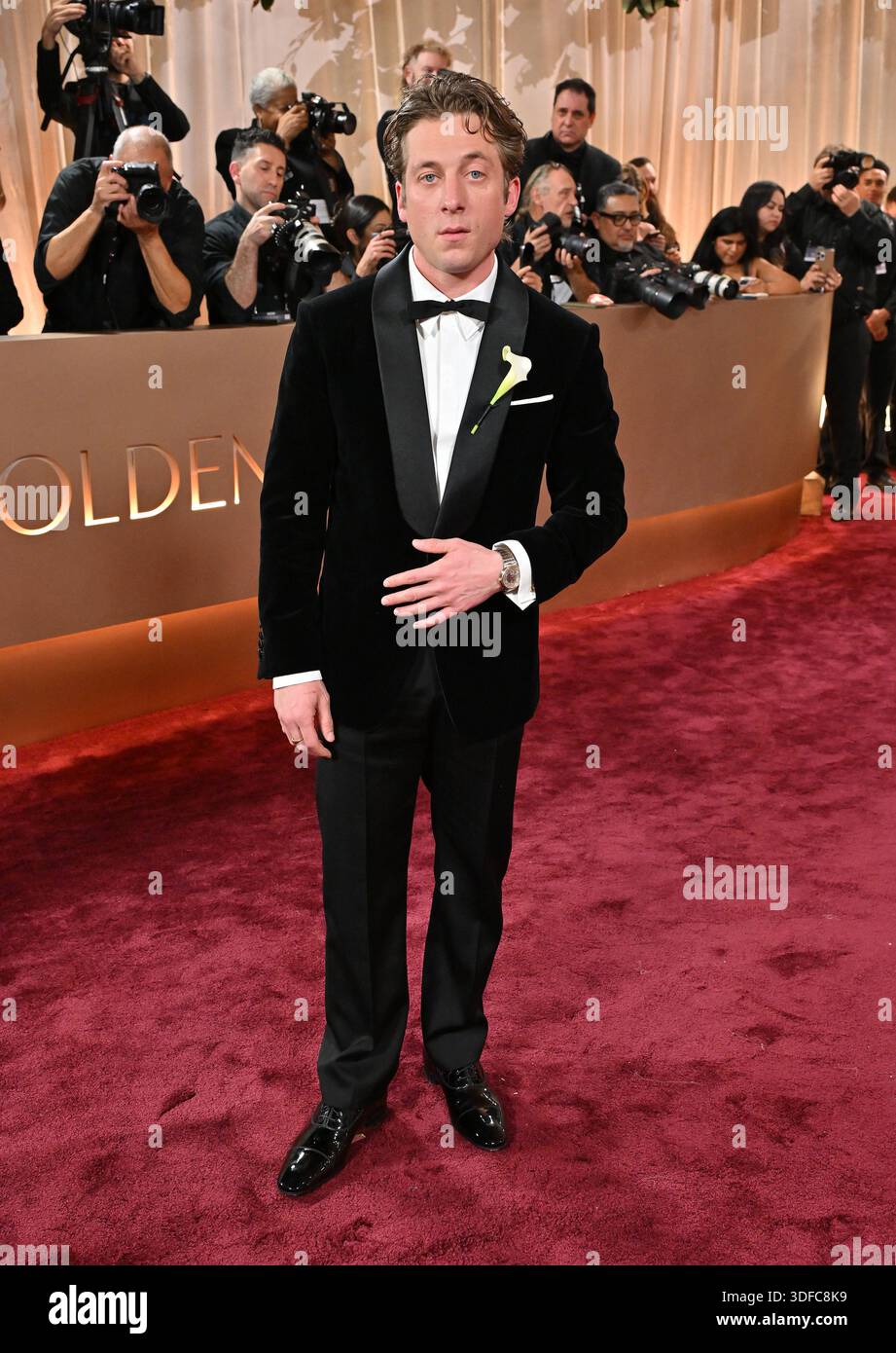 Jeremy Allen White arriving at the 83rd Annual Golden Globes held at ...
