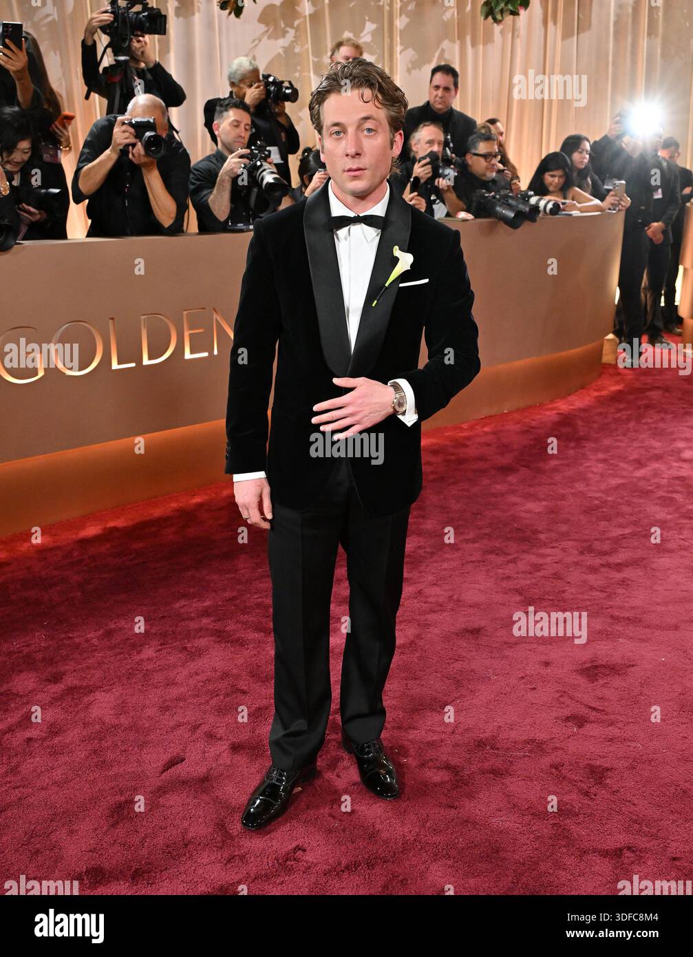Jeremy Allen White arriving at the 83rd Annual Golden Globes held at ...