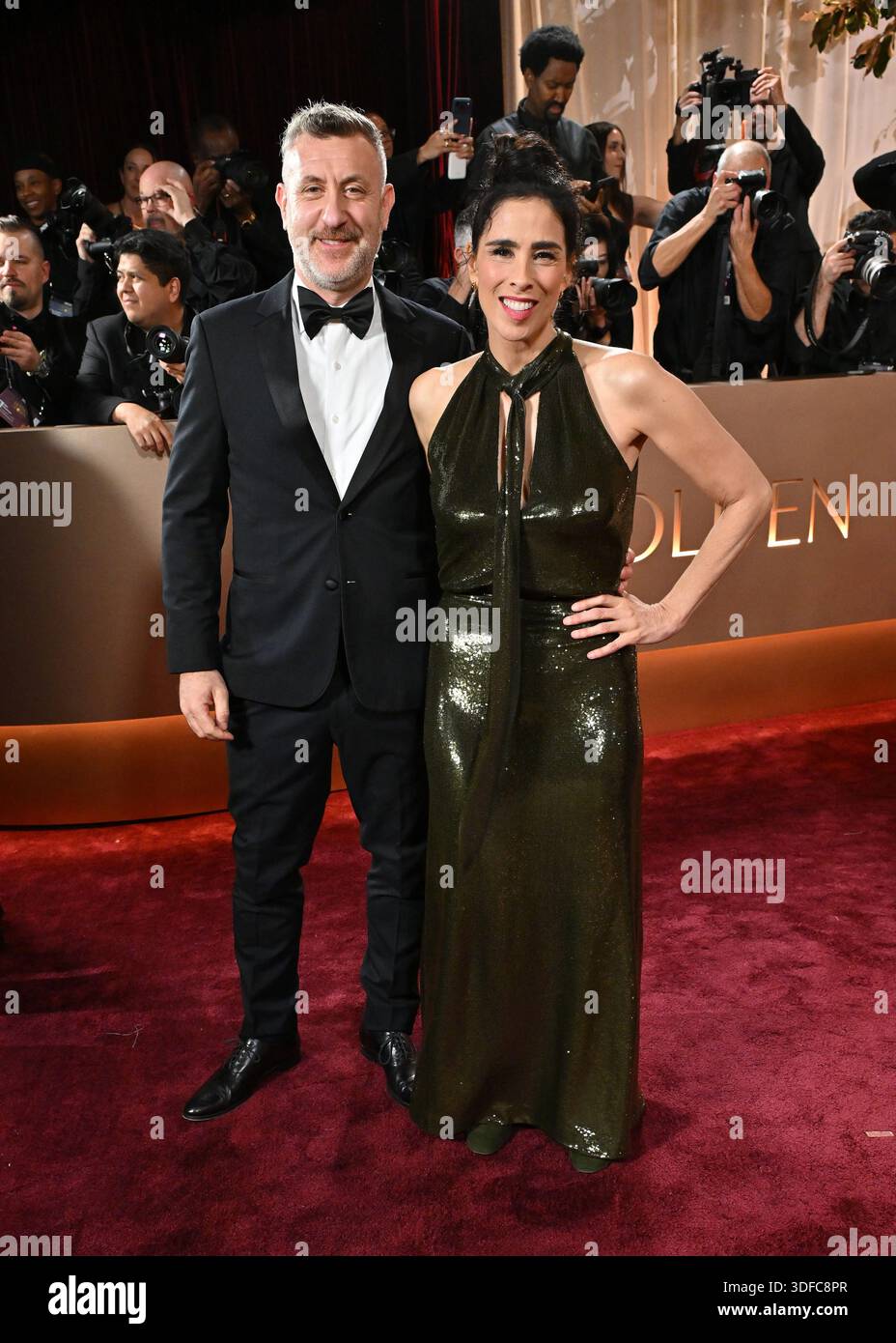 Beverly Hills, USA. 11th Jan, 2026. Sarah Silverman and Rory Albanese ...