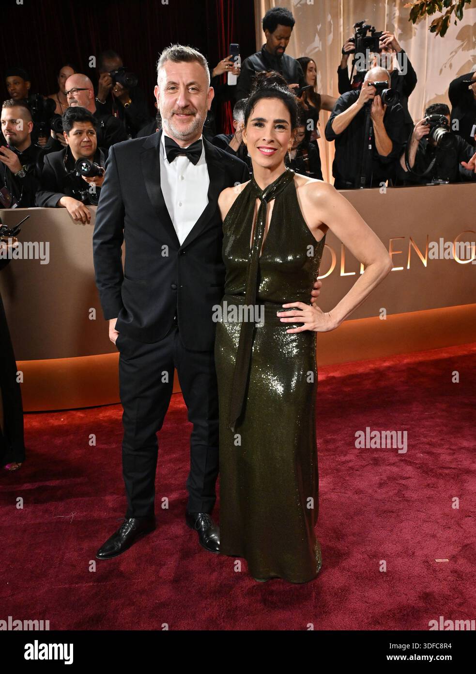 Beverly Hills, USA. 11th Jan, 2026. Sarah Silverman and Rory Albanese ...