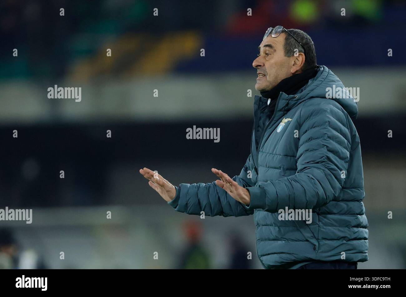 Maurizio Sarri head coach of SS Lazio during the Italian Serie A soccer ...