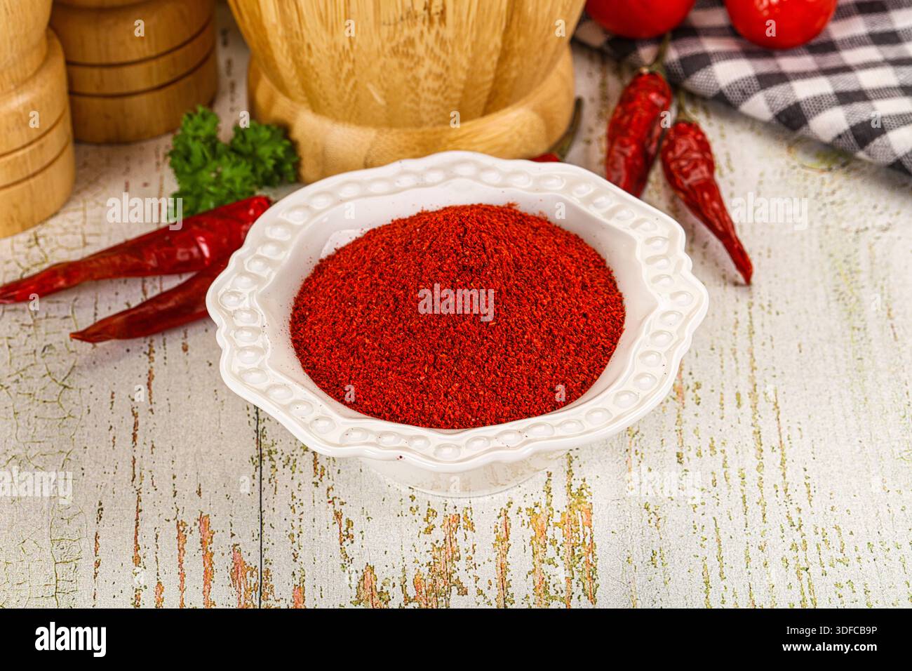 Spicy dry hot Chili powder for cooking Stock Photo - Alamy