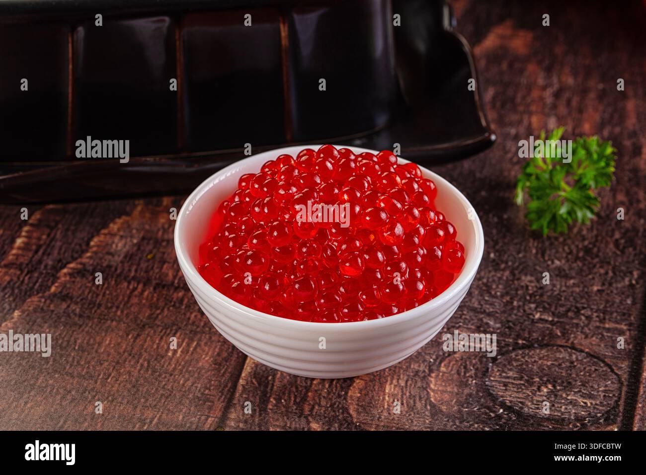 Salmon luxury red caviar in the bowl Stock Photo - Alamy