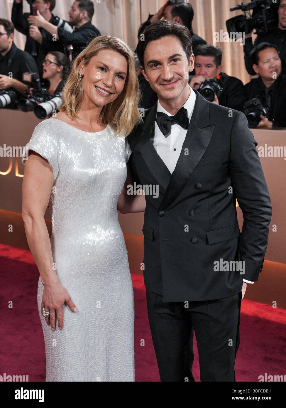 Claire Danes and Daniel Pearle attending the 83rd Golden Globes awards ...