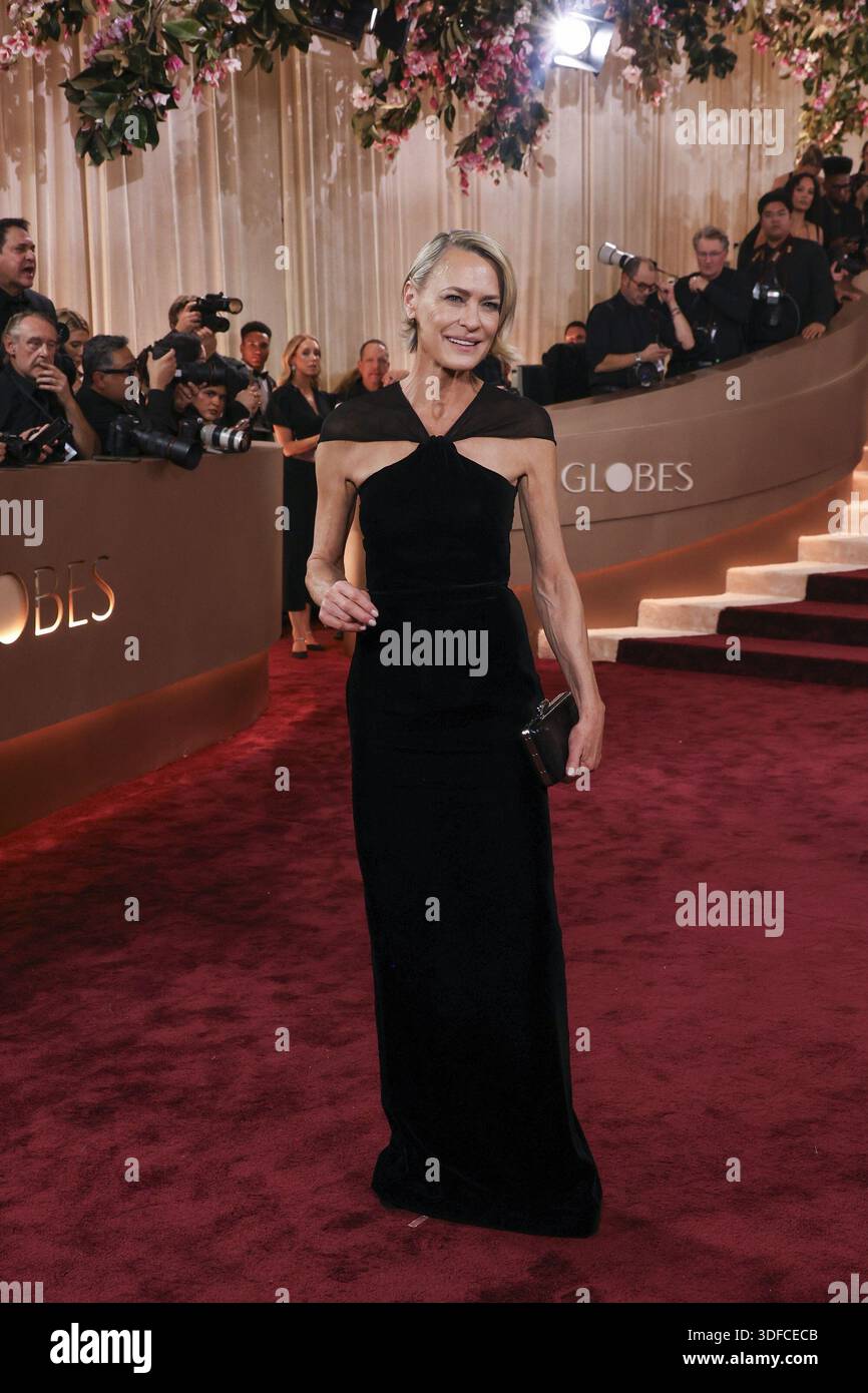 Ca. 11th Jan, 2026. Robin Wright at arrivals for 83rd Annual Golden ...