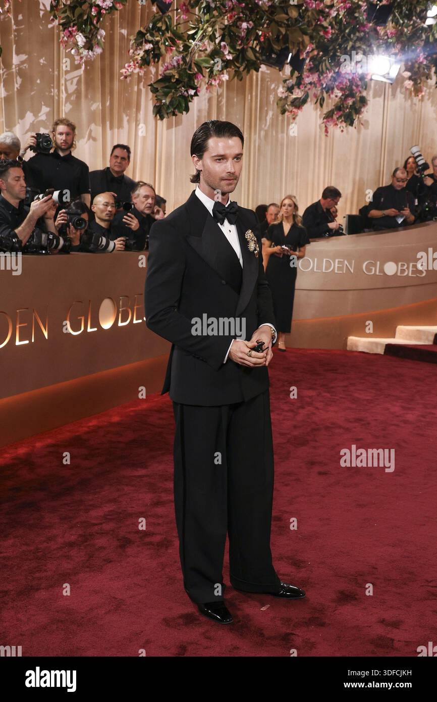 Ca. 11th Jan, 2026. Patrick Schwarzenegger at arrivals for 83rd Annual ...