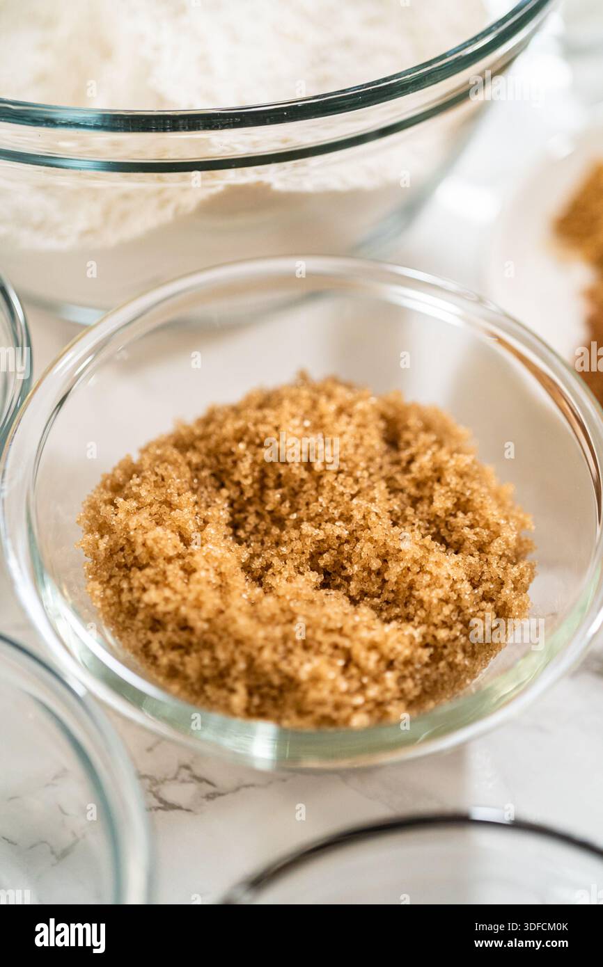 Brown Sugar for Gingerbread Bundt Cake With Caramel Stock Photo - Alamy