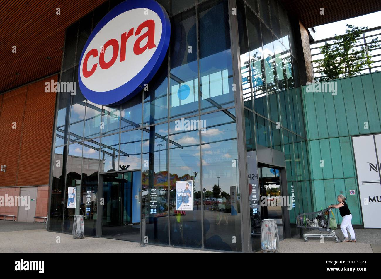 15 June 2023/ Cora strasbourg food market in Mudolheim strasbourg ...