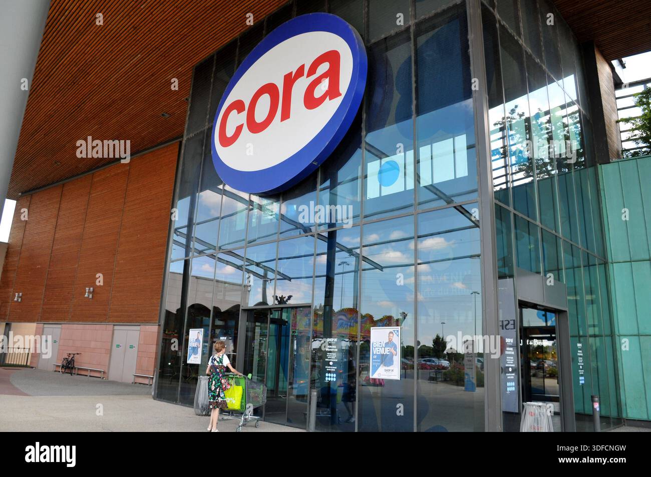 15 June 2023/ Cora strasbourg food market in Mudolheim strasbourg ...
