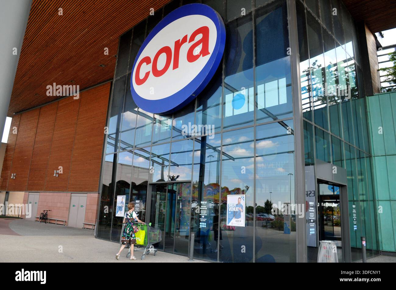 15 June 2023/ Cora strasbourg food market in Mudolheim strasbourg ...