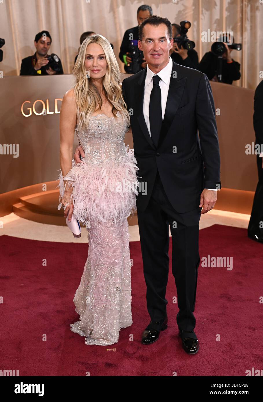 Los Angeles, USA. January 11th, 2026. Molly Sims and Scott Stuber ...