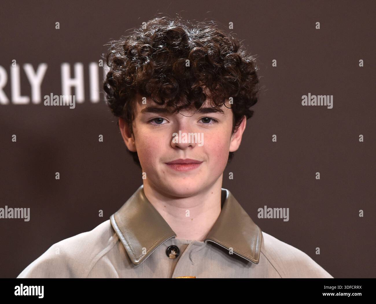 Owen Cooper in the press room at the 83rd Golden Globe Awards at the ...