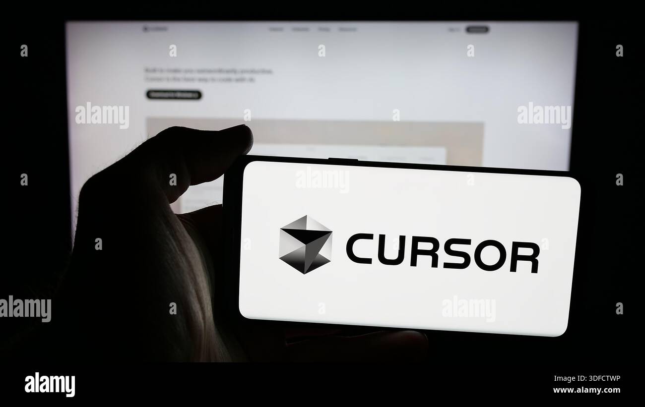 In this photo illustration, a person is holding a mobile phone with the ...