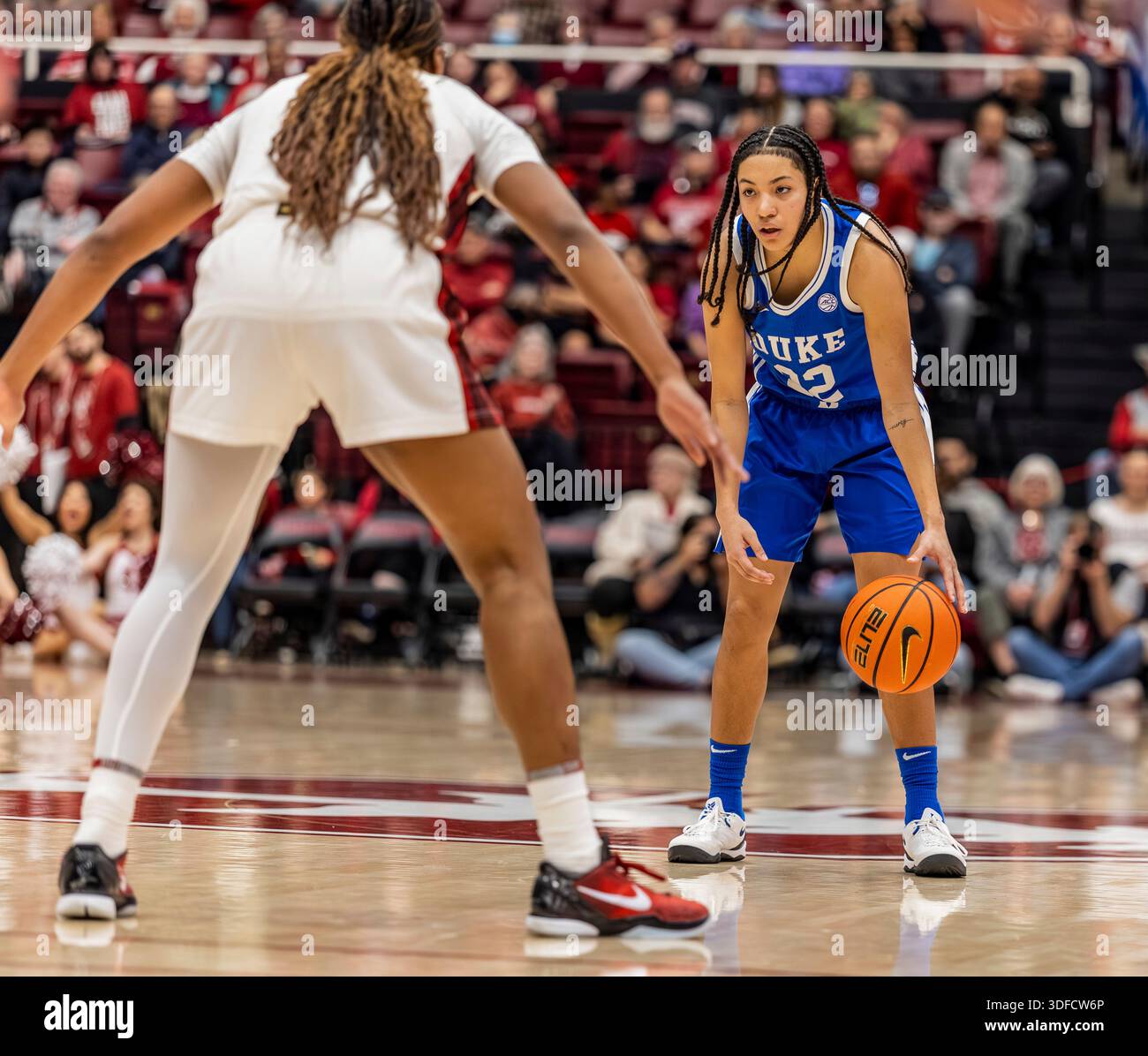 January 11 2026 Duke guard Taina Mair (22)sets the play during the NCAA ...