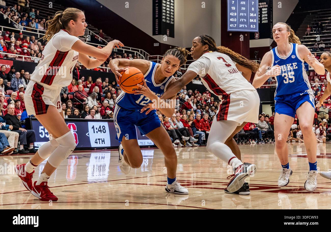 January 11 2026 Duke forward Delaney Thomas (12)drives to the basket ...