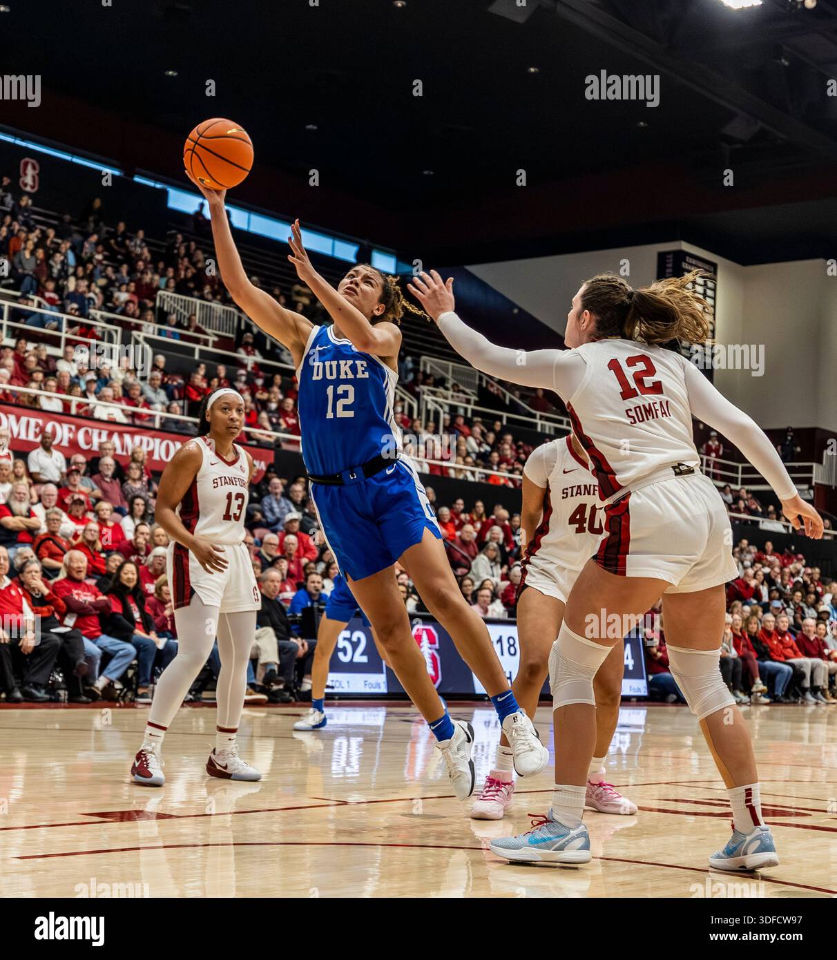 January 11 2026 Duke forward Delaney Thomas (12)goes to the basket ...