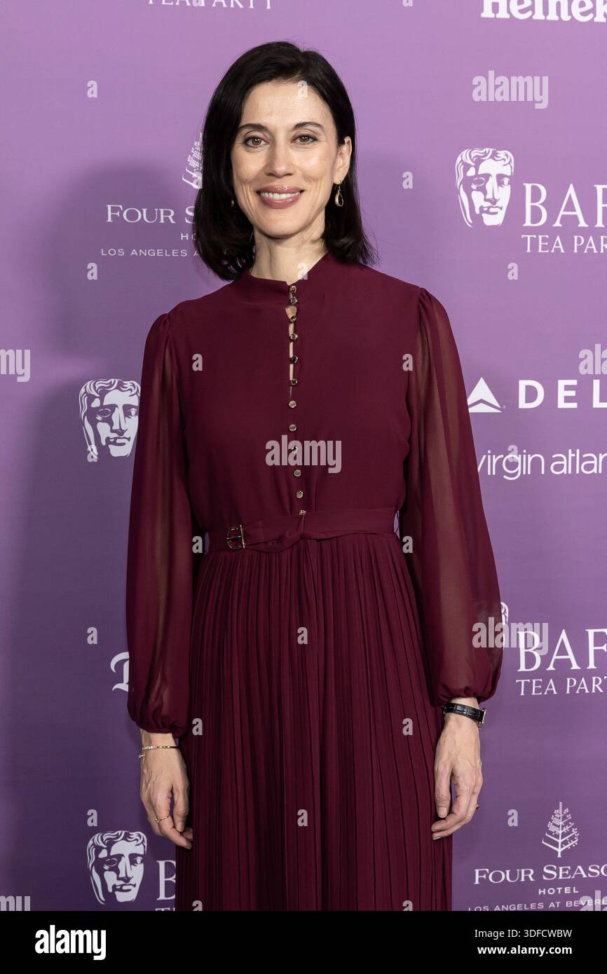 Cherien Dabis attends the arrivals of the 2026 BAFTA Tea Party at The ...
