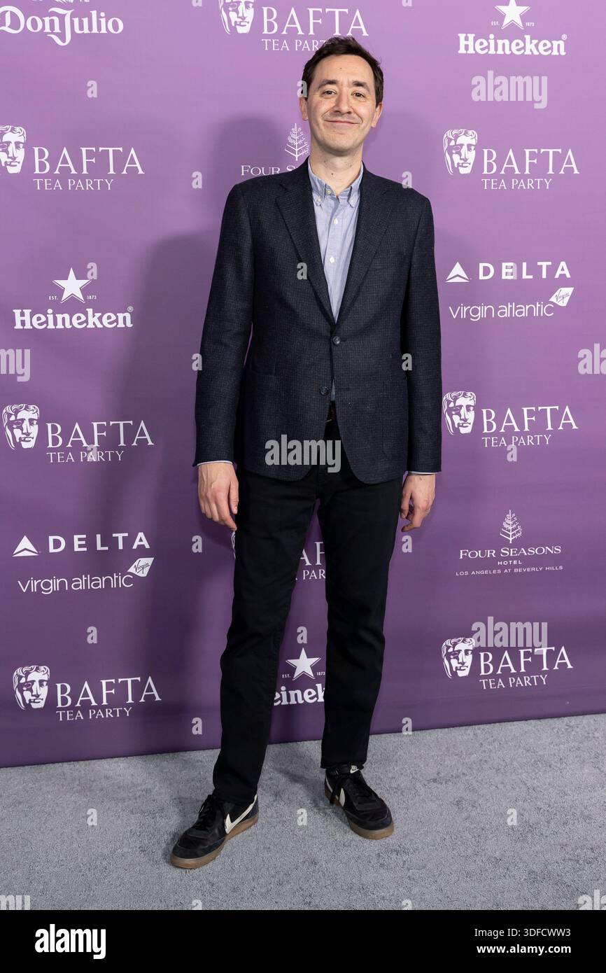 Will Tracy attends the arrivals of the 2026 BAFTA Tea Party at The Four ...