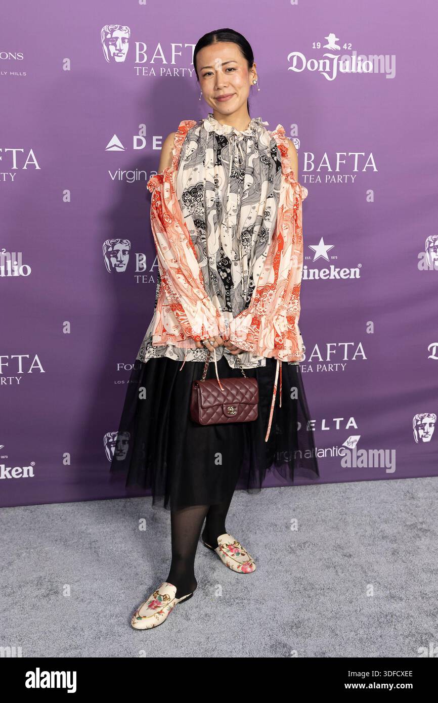 Domee Shi attends the arrivals of the 2026 BAFTA Tea Party at The Four ...