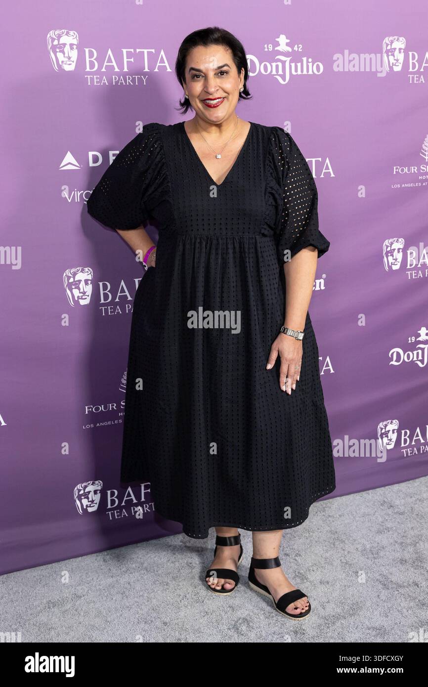 Simran Baidwan attends the arrivals of the 2026 BAFTA Tea Party at The ...
