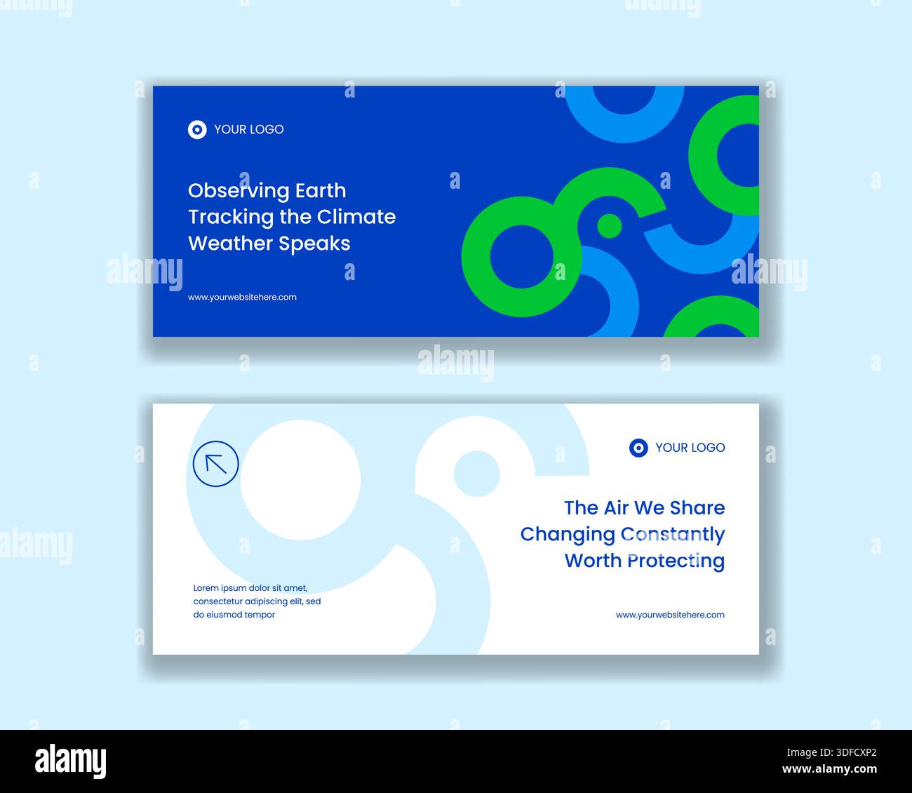 Meteorological Day Horizontal Banner With Flat Cartoon Hand Drawn ...