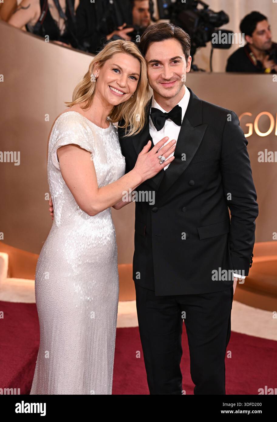 Los Angeles, USA. January 11th, 2026. Claire Danes and Daniel Pearle ...