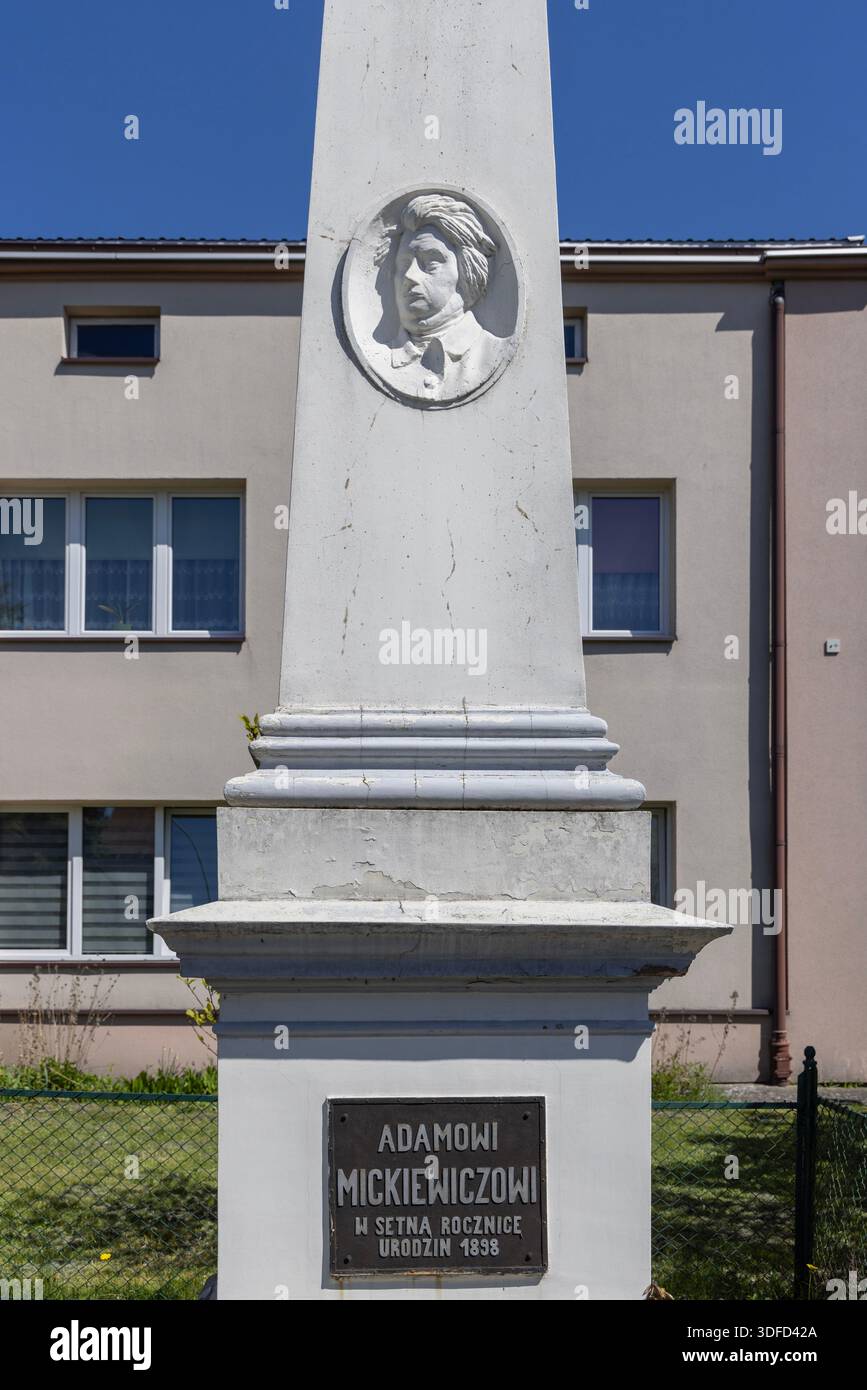 Sieniawa, Poland - April 28, 2025: Monument to polish poet Adam ...