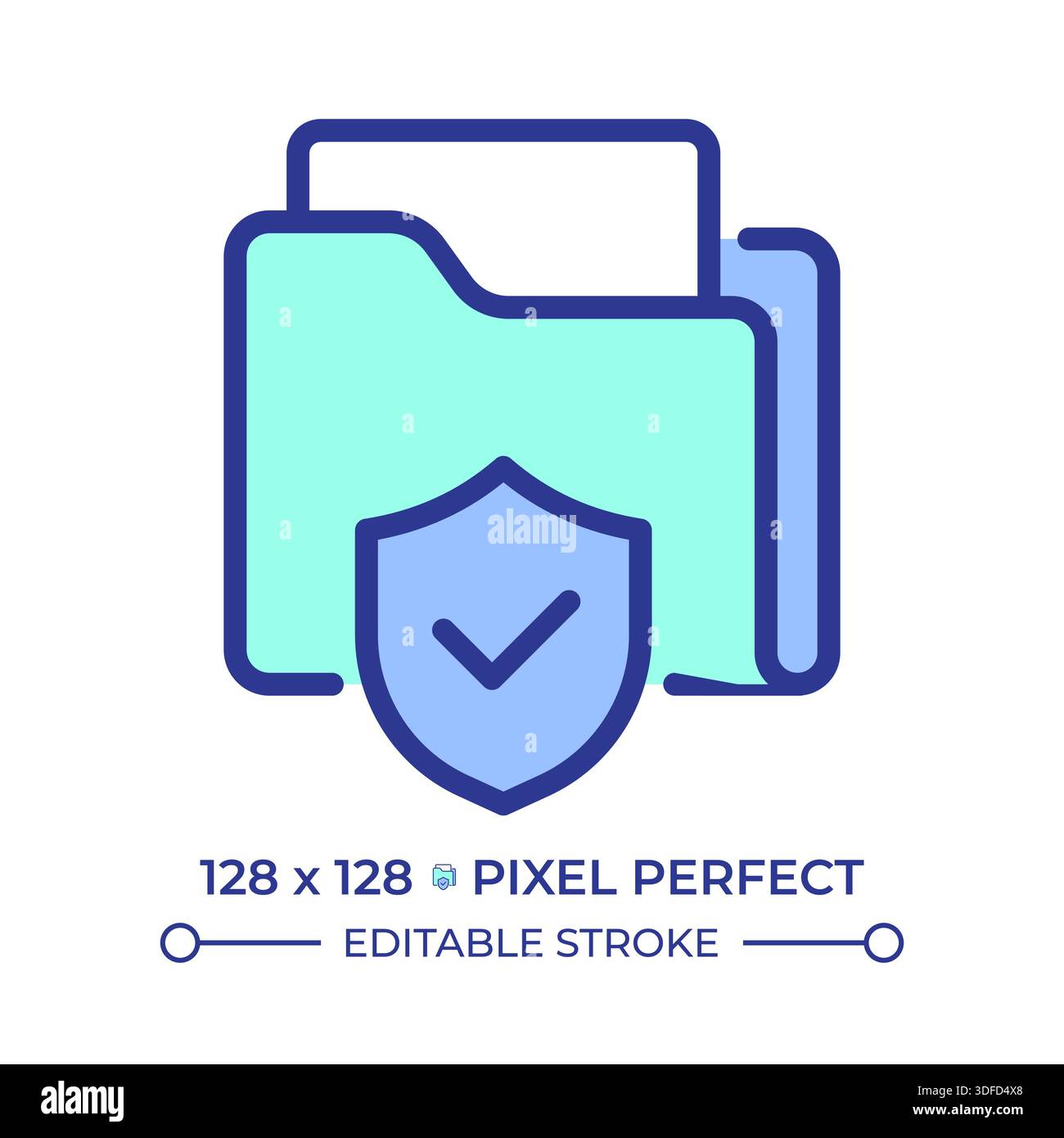 Certificate file color flat Stock Vector Images - Alamy