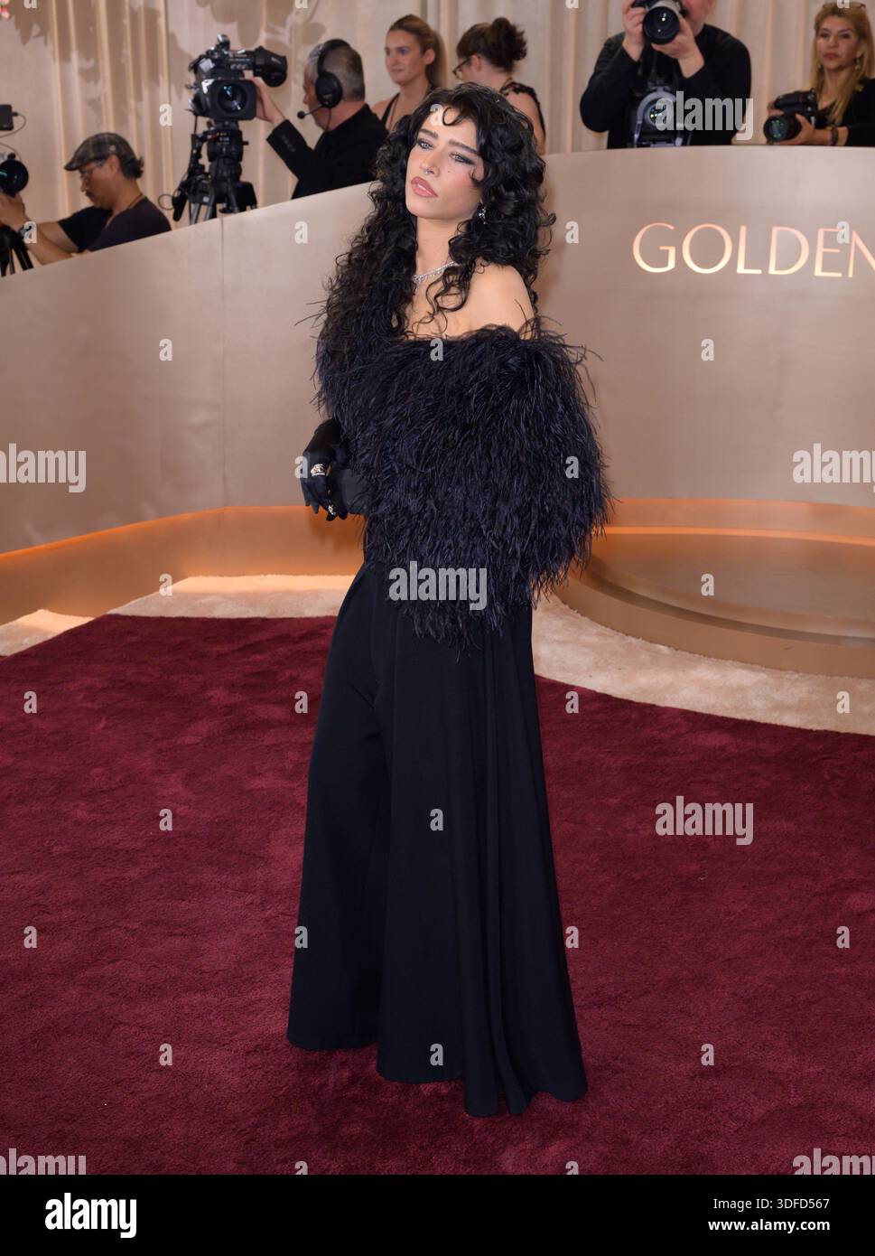 LOS ANGELES, USA. January 11, 2026: Odessa A'zion at the 83rd Golden ...
