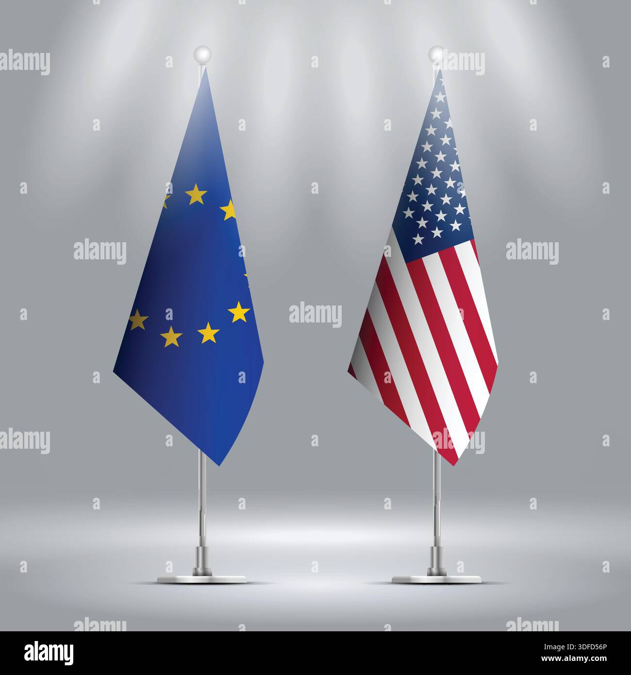 Flags usa eu Stock Vector Images - Alamy