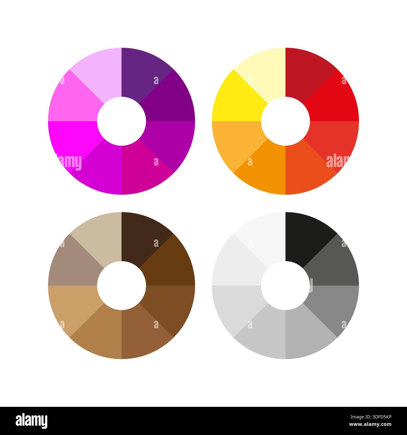 Color palette icon. Round spectrum Vector. Vibrant shade wheel ...
