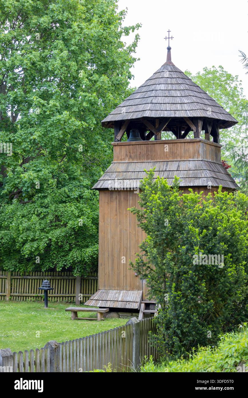 Lublin, Poland - May 23, 2022: Wooden bell tower of Greek Catholic ...