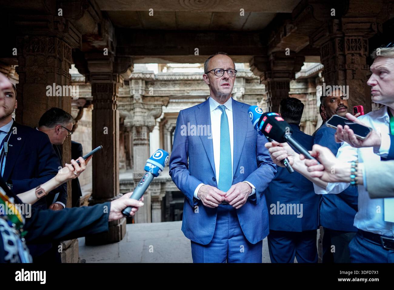 12 January 2026, India, Ahmedabad: German Chancellor Friedrich Merz ...