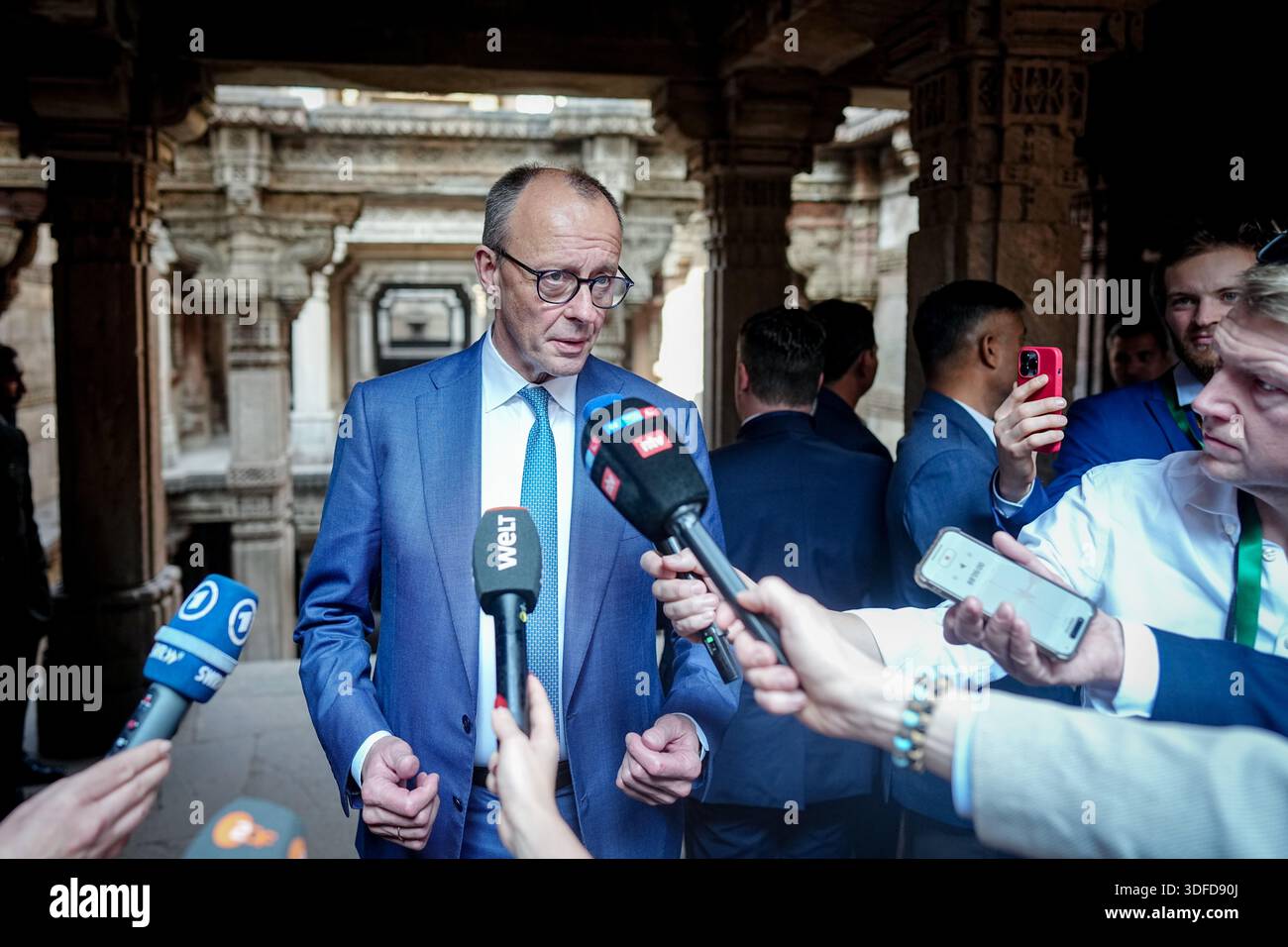 12 January 2026, India, Ahmedabad: German Chancellor Friedrich Merz ...