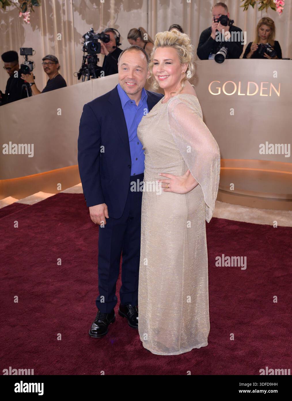 LOS ANGELES, USA. January 11, 2026: Stephen Graham & Hannah Walters at ...