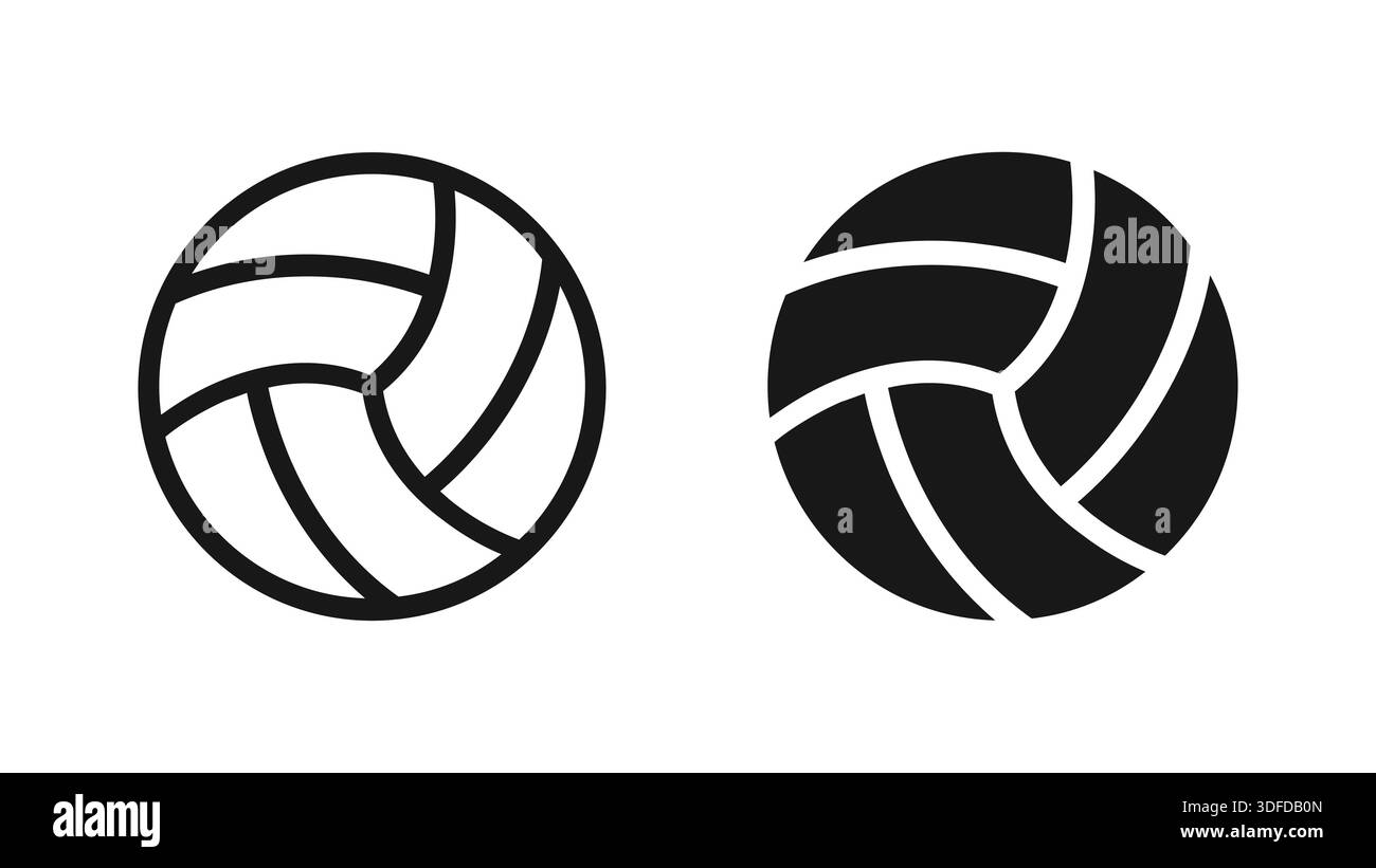 Volleyball icon design in Cut Out Stock Images & Pictures - Alamy