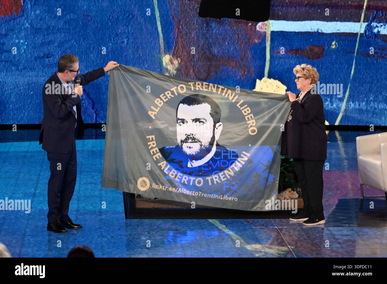 Milan, TV Show "Che Tempo Che Fa" - Nove. In the photo: Fabio Fazio ...