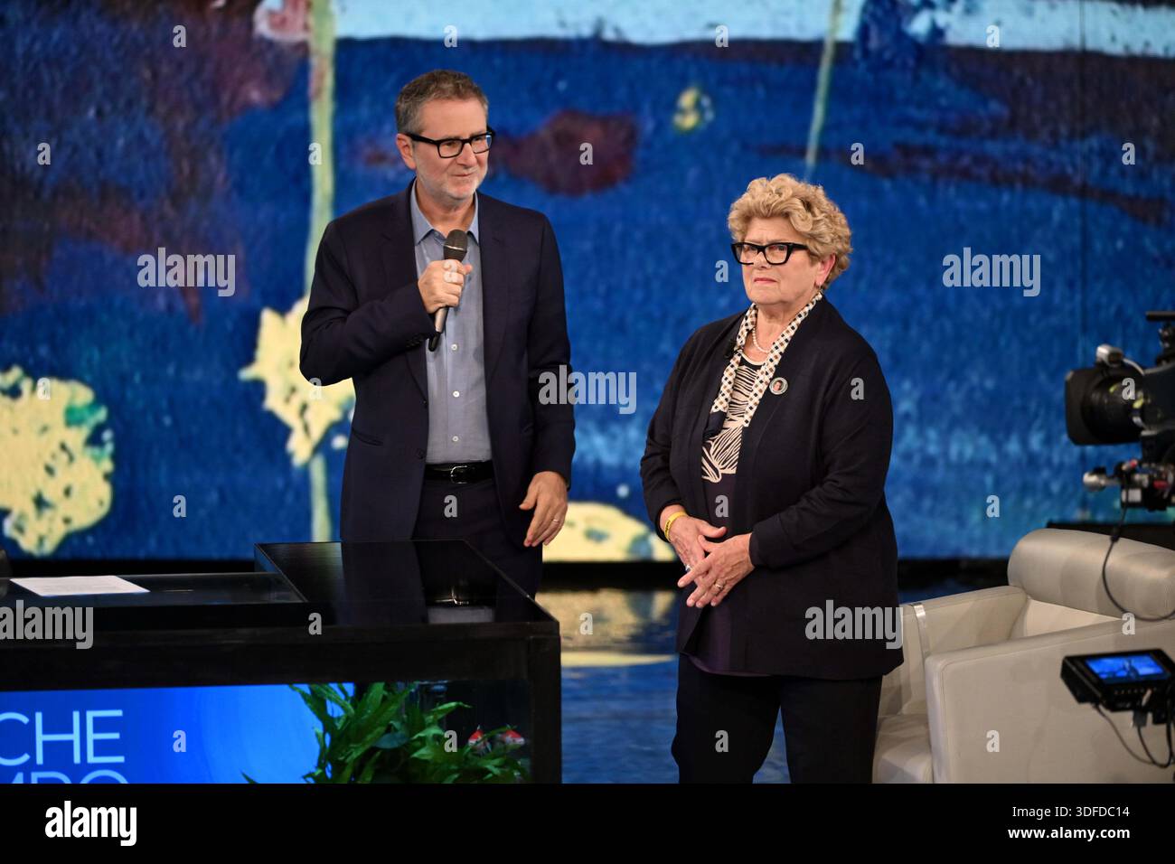 Milan, TV Show "Che Tempo Che Fa" - Nove. In the photo: Fabio Fazio ...