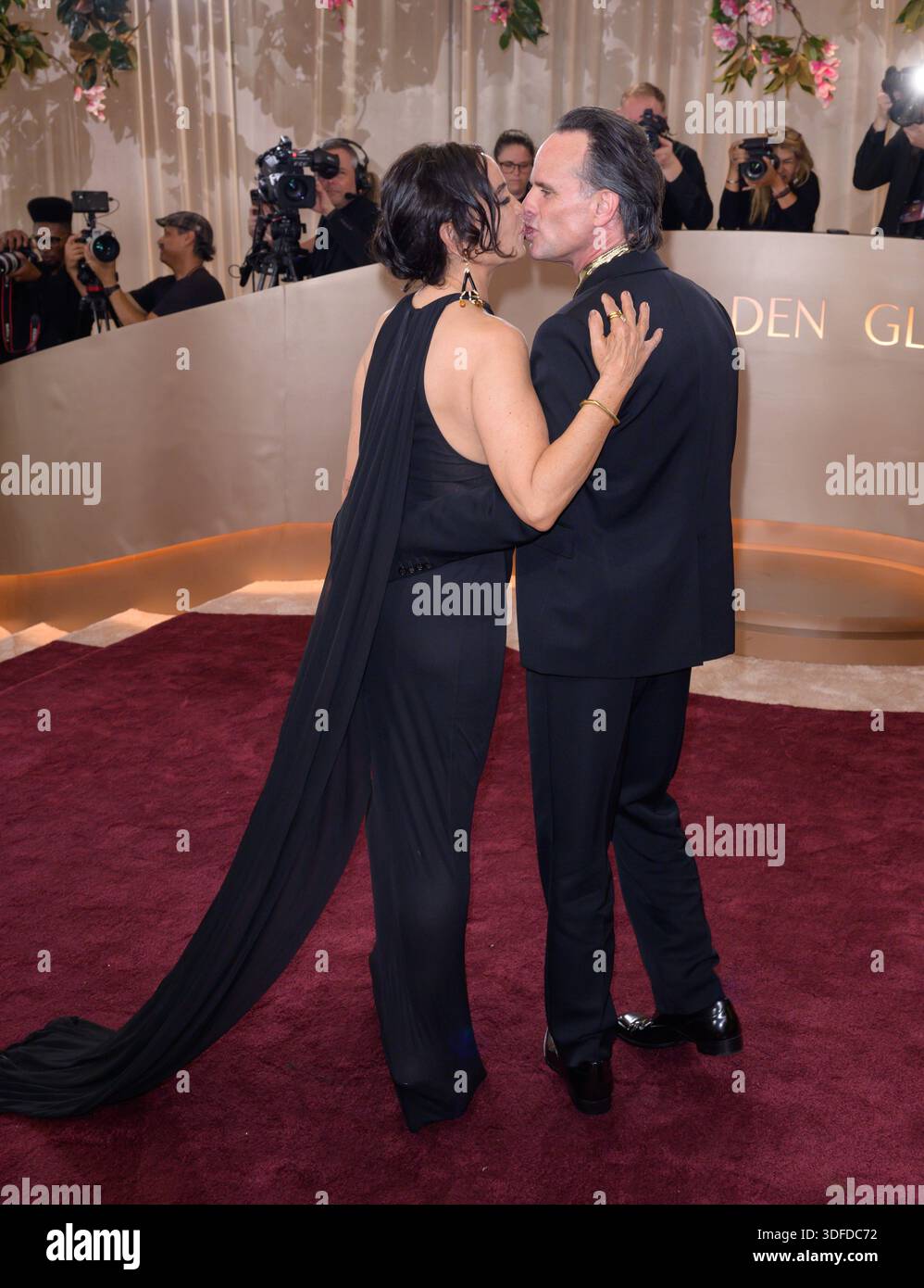 LOS ANGELES, USA. January 11, 2026: Walton Goggins & Nadia Conners at ...