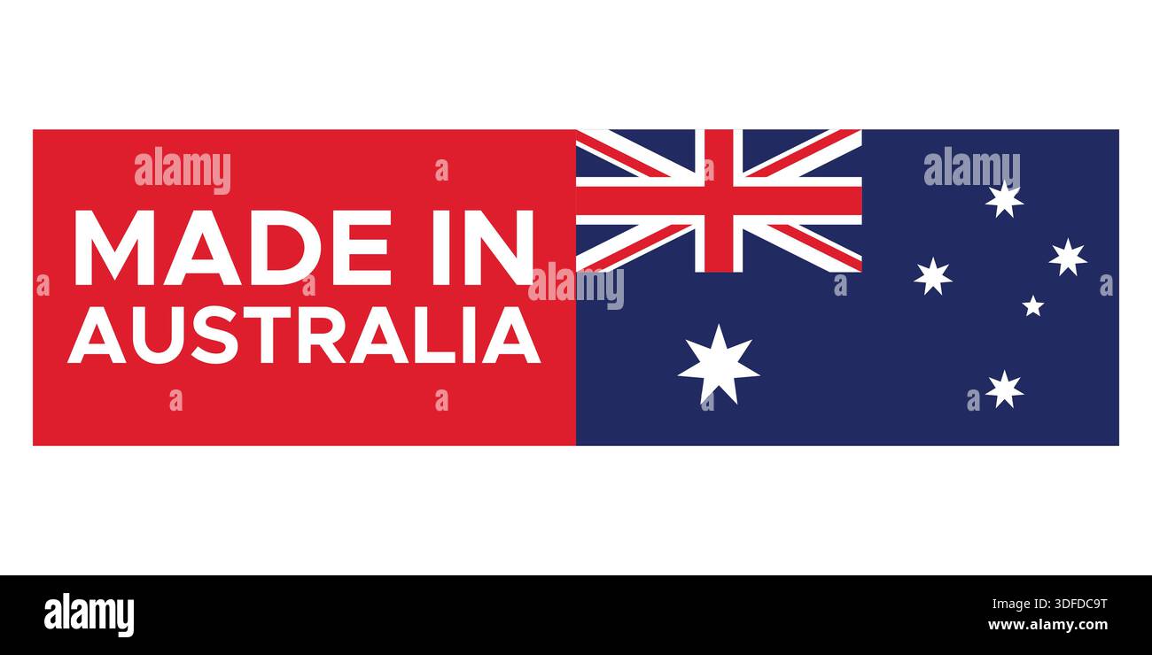 Product of australia label Stock Vector Images - Alamy